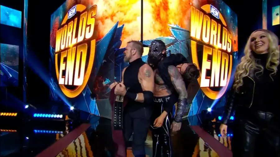 Christian Cage Loses TNT Title To Adam Copeland, Immediately Wins It Back At AEW Worlds End